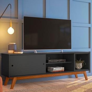 Rack para TV Até 60 Polegadas Vertigo 1 Porta Preto - Pnr Móveis - Rack - Magazine Luiza