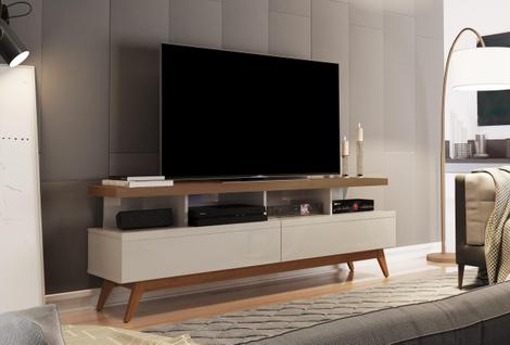Rack Para Tv Até 60 Polegadas Vivare Wood 2 Gavetas - 2 Cores - GIGA ...