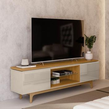 Rack para TV até 75 Polegadas 2 Portas Miami Linea Brasil - Rack ...