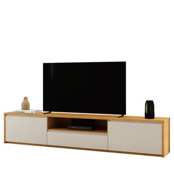 Rack Para Tv Até 75 Polegadas Piazza 237 cm 3 Gavetas Regulagem de ...