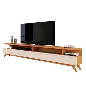 Rack Para TV Até 85 Polegadas Vivare 2.2 Wood Nature/Off White JLAR ...