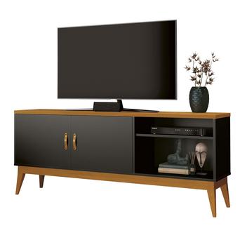 Rack Star para Tv Até 60 Polegadas 2 Portas EDN Cor Preto Cedro ...
