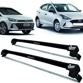 Rack Teto Aluminio Prime Hyundai HB20S 20/ 2024 Preto PR133 - Rack e ...