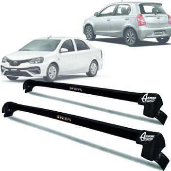 Rack Teto Aluminio Prime Toyota Etios Sedan Hatch PTO PR145 - Rack e ...