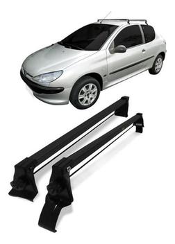 Rack Teto Peugeot 206/207 1999 A 2015 2 Portas Preto Vhip - Rack e ...