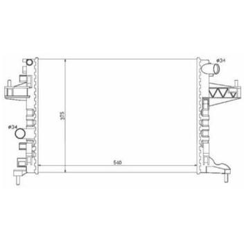 Radiador Chevrolet Agile 2009 a 2015 NOTUS NT-20734.523 - Radiador ...
