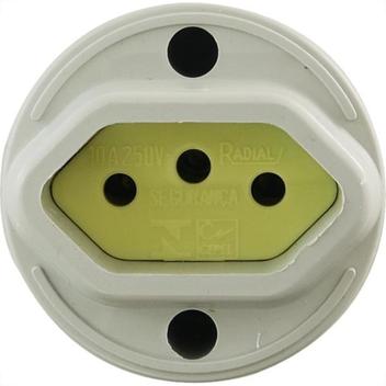 Radial Tomada Ext. Redonda Cinza 20A - Kit C/10 Pc - Tomadas - Magazine ...