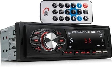 Rádio Automotivo Bluetooth USB/SD RA913 - 60W x 4, MP3, FM - Knup - Som Automotivo - Magazine Luiza