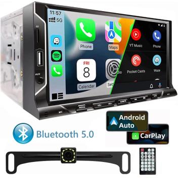 Rádio Automotivo Com Tela Sensível Ao Toque HD De 7 Polegadas 2 Din ...