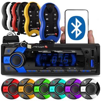 Radio Automotivo Sem Toca Cd Mp3 Player Bluetooth Usb Display Colorido - First Option - Som ...