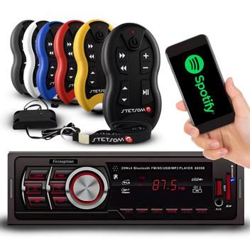 Radio Automotivo Sem Toca Cd Mp3 Player Bluetooth Usb Sd + Controle Longa Distancia Stetsom ...