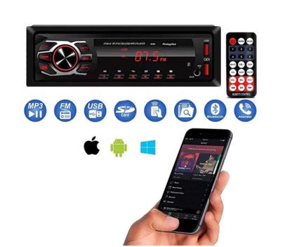 Radio caminhao Mp3 Automotivo Bluetooth Usb Fm Sd 24 volts - Firts Option - Som Automotivo ...