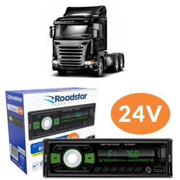 Radio Caminhao Scania G 560 2 USB SD Bluetooth Controle - roadstar ...