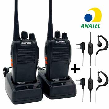 Rádio Comunicador Walk Talk 16 Canais 12Km de Alcance Baofeng - Gold ...