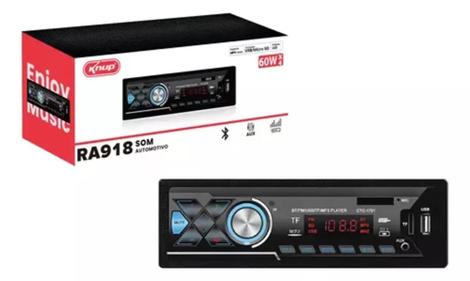 Radio De Carro Automotivo Bluetooth Mp3 Usb - knup - Som Automotivo - Magazine Luiza