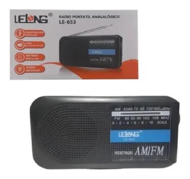 Radio Le-653 Fm/Am Portatil De Bolso A Pilha Radinho Barato - Alinee ...