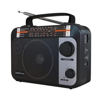 Rádio Portátil Audiocrazy Multiband AM/FM/SW1-2 com Alto-Falante Grande ...