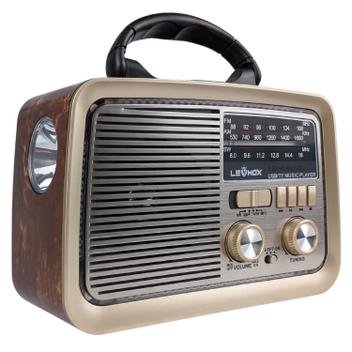 Radio Portatil Bluetooth Design Vintage Classico Faixa AM FM SW Com Usb ...