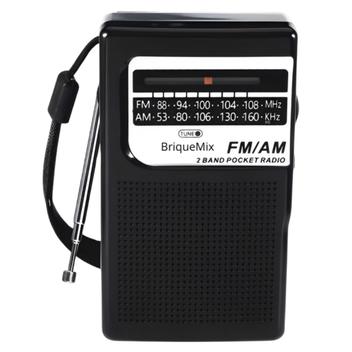 Rádio Portátil De Bolso Radio AM FM Recarregável USBC Retro Presente ...