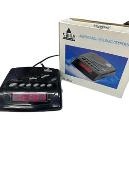 Rádio Relógio AM/FM Led Vermelho 110V Cor: Preto - China - Rádio-Relógio - Magazine Luiza