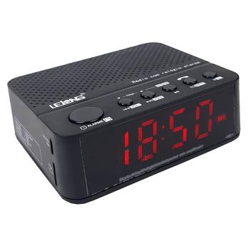 Radio Relógio com Alarme Caixa de Som Bluetooth LE-674 - Lelong - Rádio ...