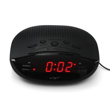 Rádio relógio digital de LED AM/FM alarme VST908 RF - Rádio Relógio ...