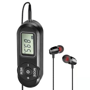Rádio Walkman FM portátil SWDSTP Personal com fones de ouvido - Fone de ...