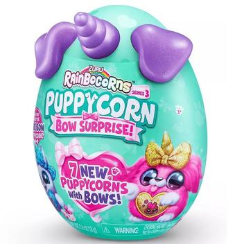 Rainbocorns Puppycorn BOW Surprise FUN F0092-8 Roxo - Rainbocorns ...
