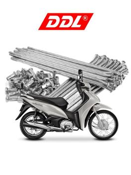 Raio DDL Inox Biz 100 / 125 Dianteiro 3,2mm - Jogo de Raio para Moto ...