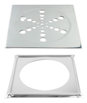 Ralo abre fecha quadrado aço inox c/armação 15x15 kit 12 Ralos ...