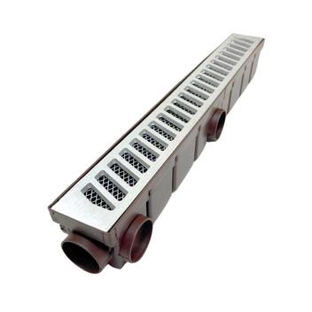 Ralo Aluminio com Cocho de Plastico Marrom 6cmx 50cm - Ficone & Reis ...