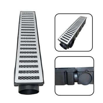 Ralo Linear 10x100 Anti Inseto Completa Com Caixa Coletora 2 Ralos ...