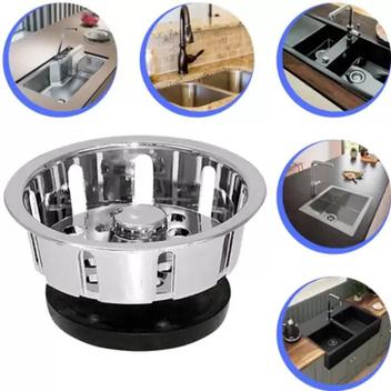 Ralo Para Pia Americano Com Válvula Cromado - Red - Ralo de Pia ...