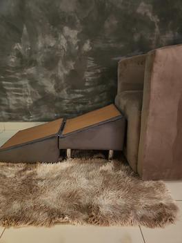 Rampa Puff para Pet, Suede Escada Pet, Rampa P01, Almeidamluz. - Outros Pets - Magazine Luiza
