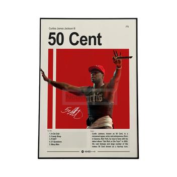 Rapper Hip-Hop Cantor 2Pac Eminem Kanye J-Cole Pôster De Retrato Em ...