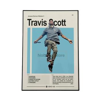 Rapper Hip-Hop Cantor 2Pac Eminem Kanye J-Cole Pôster De Retrato Em ...