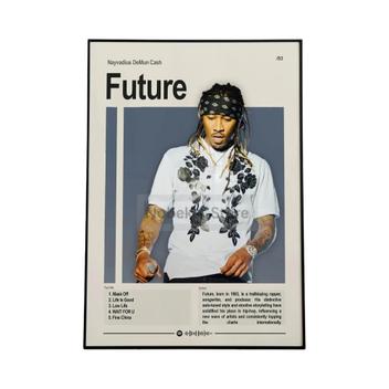 Rapper Hip-Hop Cantor 2Pac Eminem Kanye J-Cole Pôster De Retrato Em ...