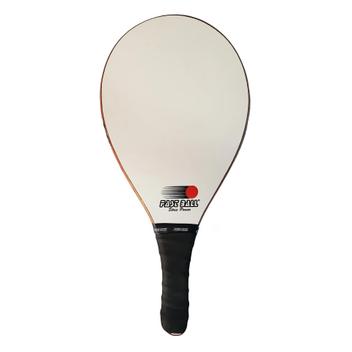 Raquete de Frescobol Fast Ball de Madeira Laminada cor Branco Fosco ...