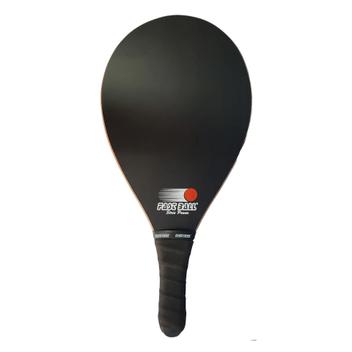 Raquete de Frescobol Fast Ball em Madeira Laminada Cor Preto Fosco ...