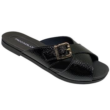 Rasteira Piccadilly 418055 Feminina - Preta - Rasteirinha Feminina ...