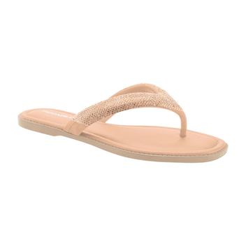 Rasteirinha Feminina Tiras com Brilho Modelo Anatômico Piccadilly ...