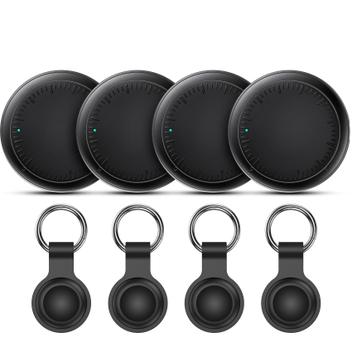 Rastreador LocGuard Air Tag para Android - pacote com 4 (preto ...