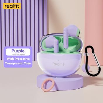 Realfit F2 Fone De Ouvido Bluetooth TWS Cancelamento Ativo De Ruído ...