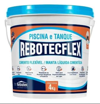 Rebotec Flex Para Piscina 4kg - Impermeabilizante - Magazine Luiza