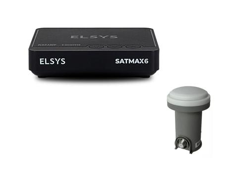Receptor Satmax 6 Elsys Full HD + Lnbf Simples - Receptor - Magazine Luiza