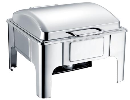 Rechaud chaffing dish retangular inox 4,7 litros orcil - Rechaud ...