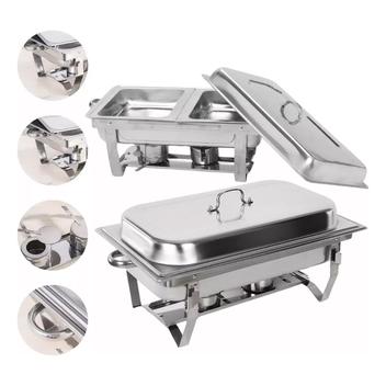 Rechaud Double Buffet Duplo em Aço Inox 9L Hauskraft - Rechaud ...