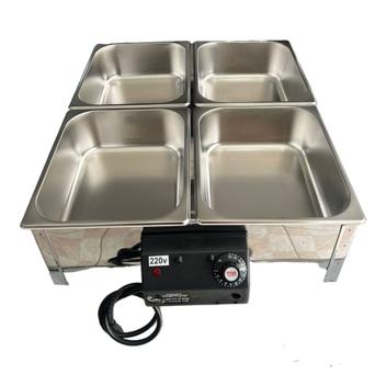 Rechaud eletrico 220v 20kg 4 cubas - Capital equipamentos inox ...