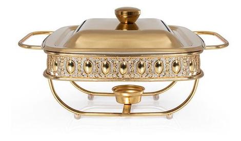 Rechaud Em Vidro Clássico Oval Com Tampa Inox Gourmet Mix - Rechaud ...