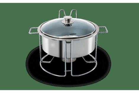 Rechaud Redondo Inox Savoy 7l Savoy Brinox - 1109/207 - Rechaud ...